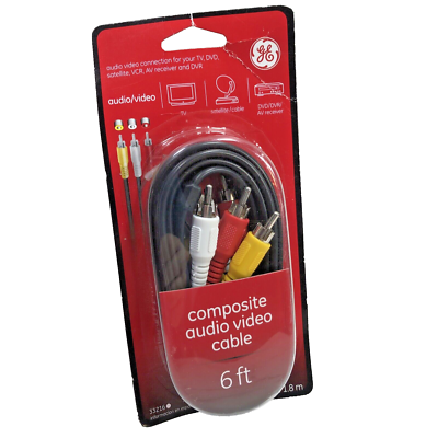 Composite Cable NEW XBOX 360 E Composite RCA AV Cable