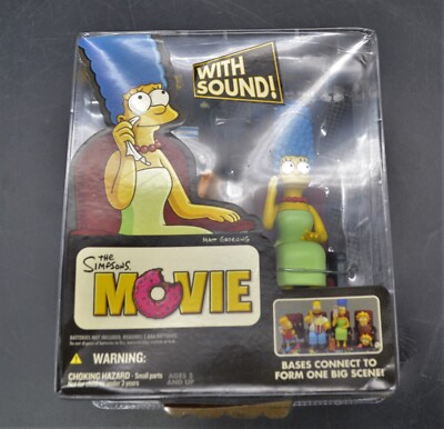 Simpsons - MOVIE MAYHEM -Marge Simpson Talking Movie Display & Figure ...