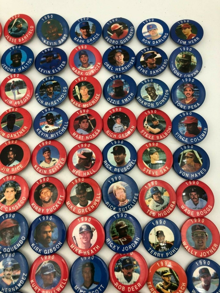 Choose Your MLB Player! 1990 JKA Vincentown Baseball Star MLBPA Buttons ...