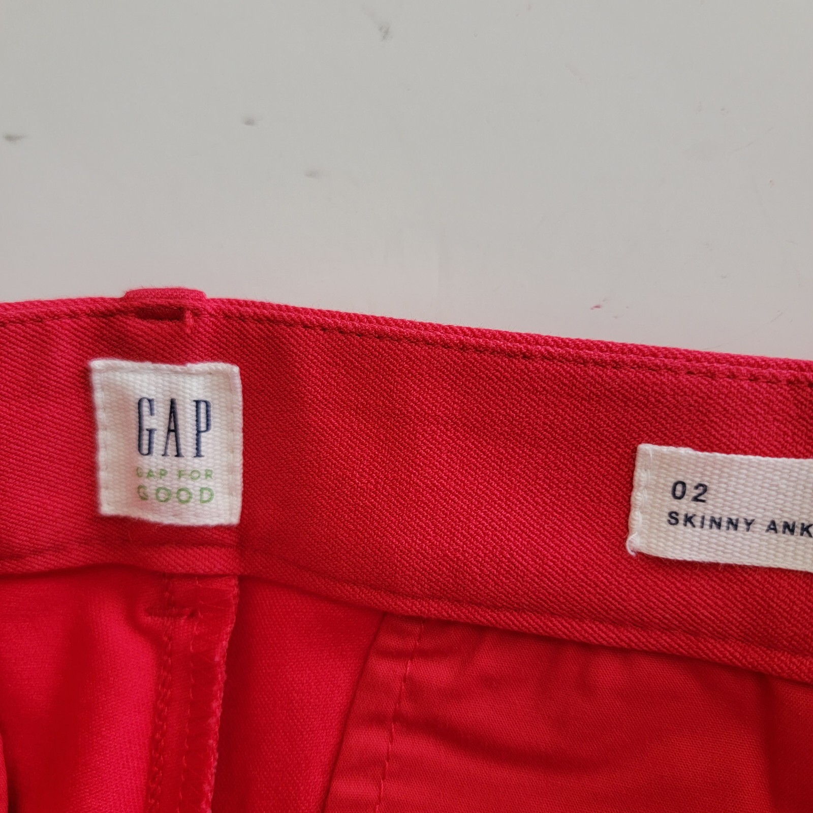 Gap Skinny Ankle Mid-Rise Pants Red Size 2 NWT | eBay
