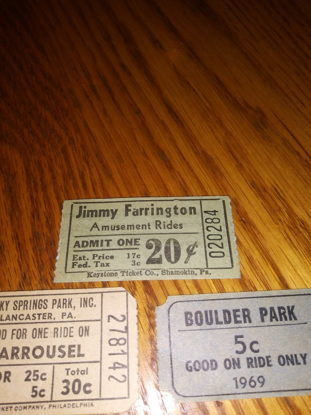 Lot Of 3 Vintage Carnival Amusement Ride Tickets | eBay