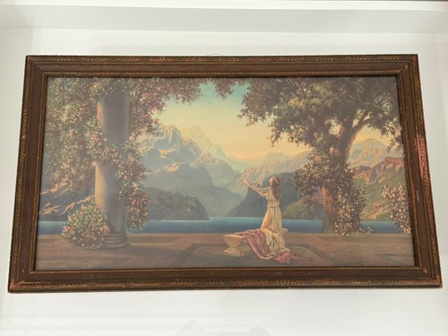 DAWNOriginal Vintage 1920s R Atkinson Fox Art Deco Framed Print 12x20 ...