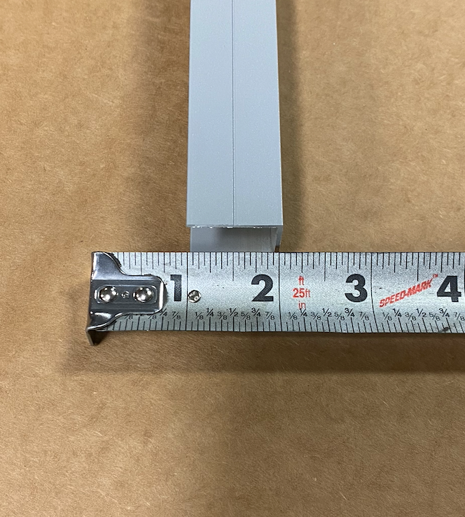 1" U Channel Rail Aluminum Trim 92" Length RV Trailer Molding C Channel ...