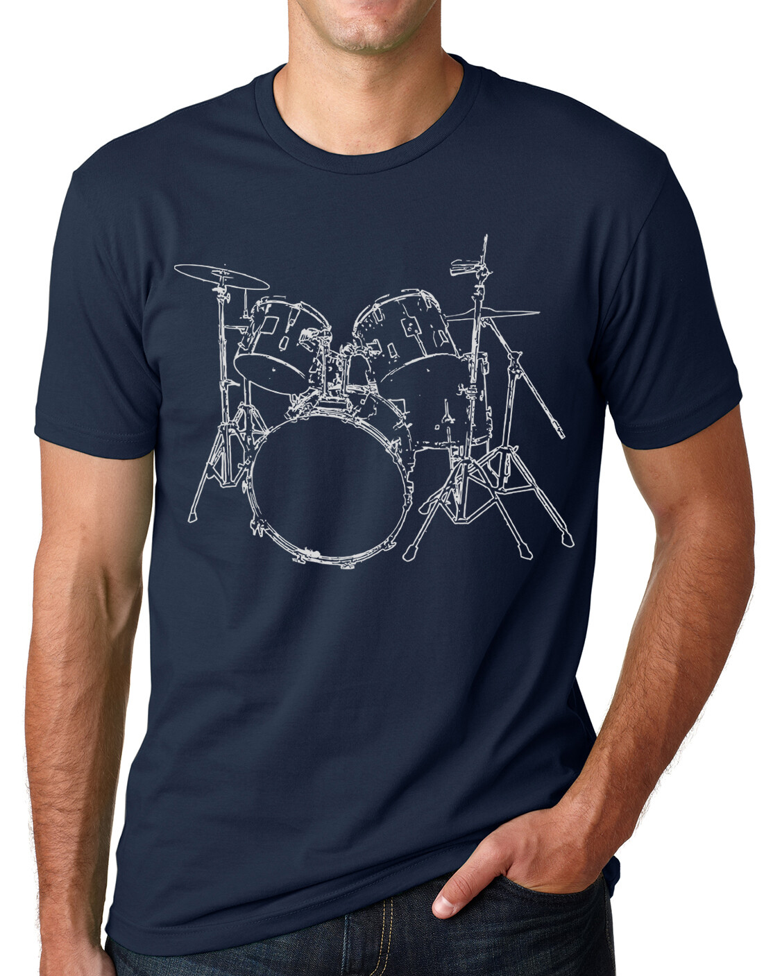 Drums Cool Musician T-shirt Drummer Tee Drum set Cool Shirt | eBay