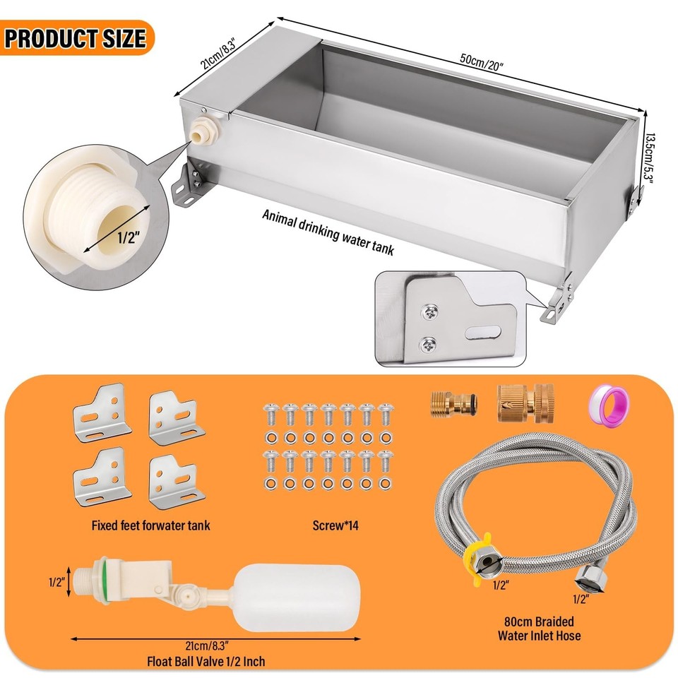 Automatic Livestock Water Trough, Animal Drinking Water Bowl Dispenser ...