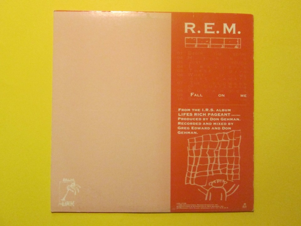 R.E.M. REM Fall On Me Promo 1986 12" VG++ LP | eBay
