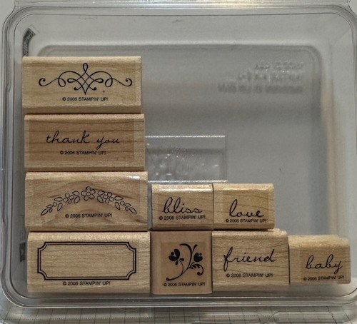 Stampin Up *Noteworthy* Retired Stamp Set (Set of 9) | eBay