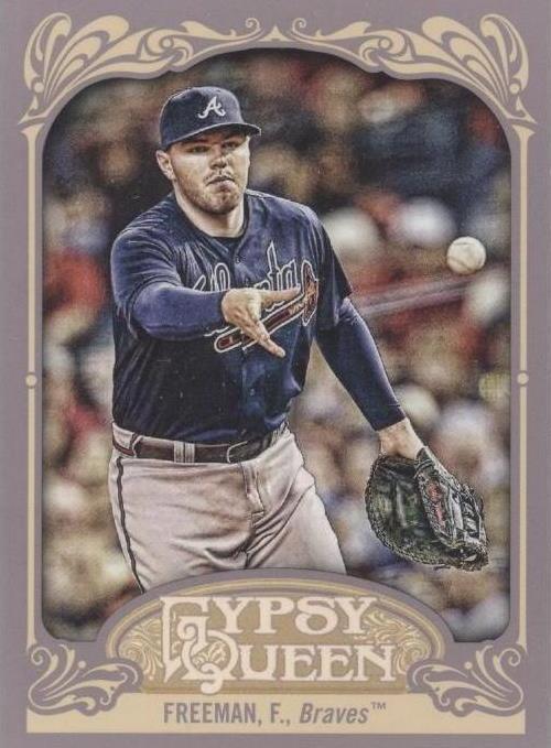 2012 Topps Gypsy Queen - Freddie Freeman #84 Blue Jersey for sale ...
