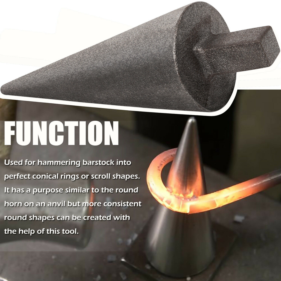 Blacksmith Anvil Mandrel Metal Forming Cone 1" Hardy Tool Vintage ...