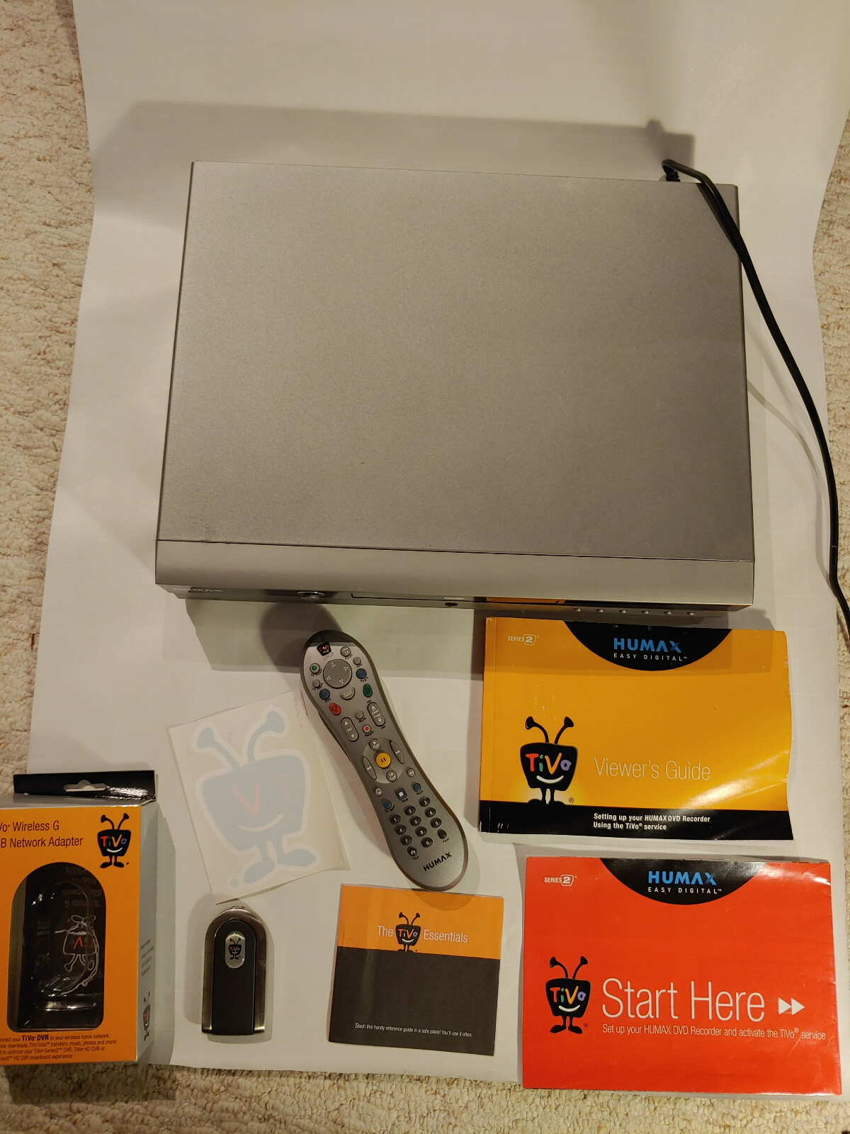 TIVO HUMAX DVR DVD-R series 2 wireless G USB network adapter remote ALL ...