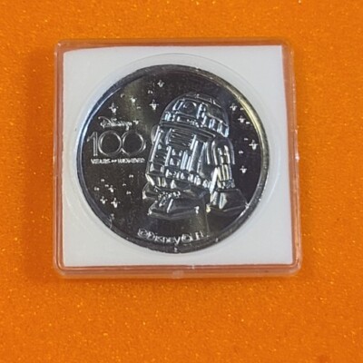 R2-D2 Star Wars Walt Disney World 100th Anniversary Coin Medallion 2023 ...