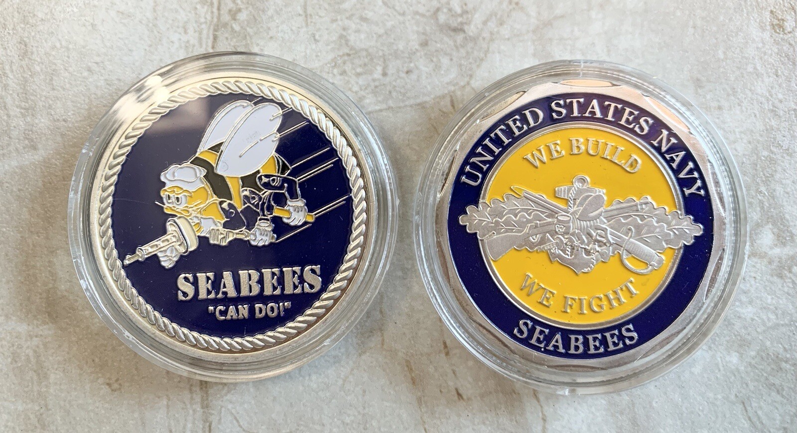 NEW U.S. Navy Seabees "We Build We Fight" Challenge Coin. | eBay