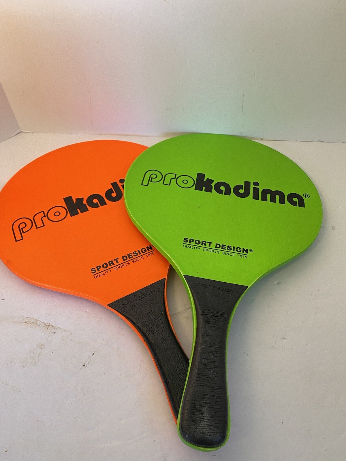 Pro Kadima Beach Paddles Set Of 2 Orange And Green | eBay
