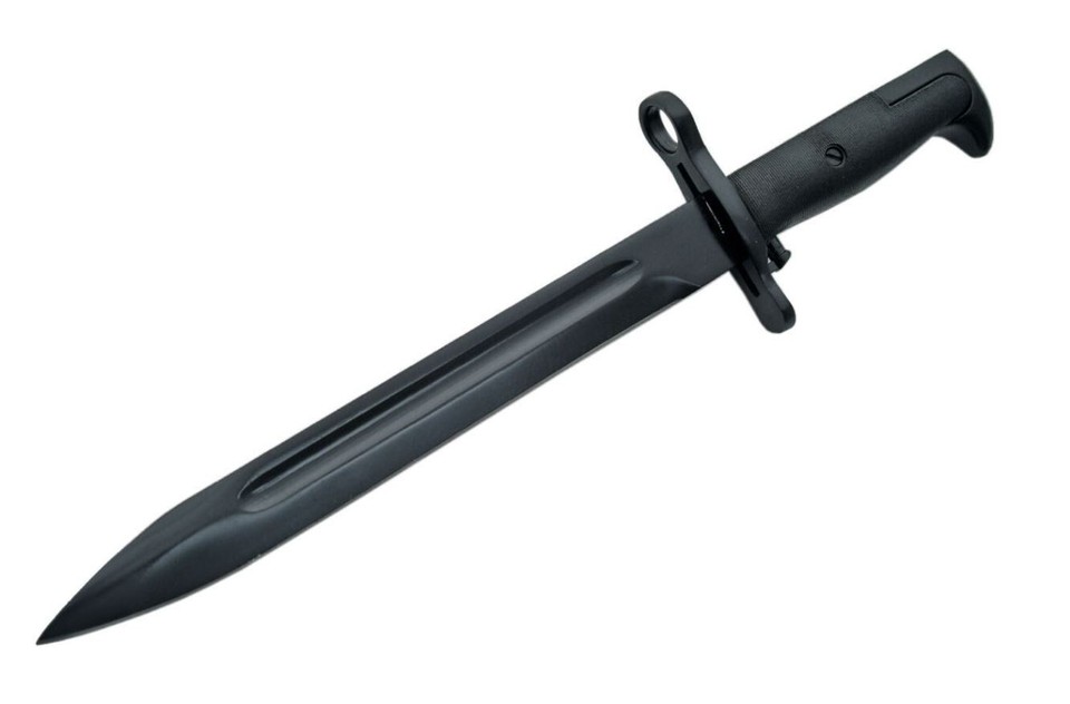 15.75" M1 Bayonet Military Knife With Scabbard Stainless Steel Blade | eBay