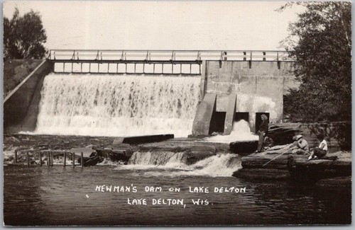 Vintage 1948 LAKE DELTON, Wisconsin Real Photo RPPC Postcard "NEWMAN'S ...