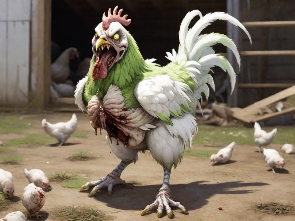 12 zombie chicken hatching eggs.NPIP/AI Clean | eBay