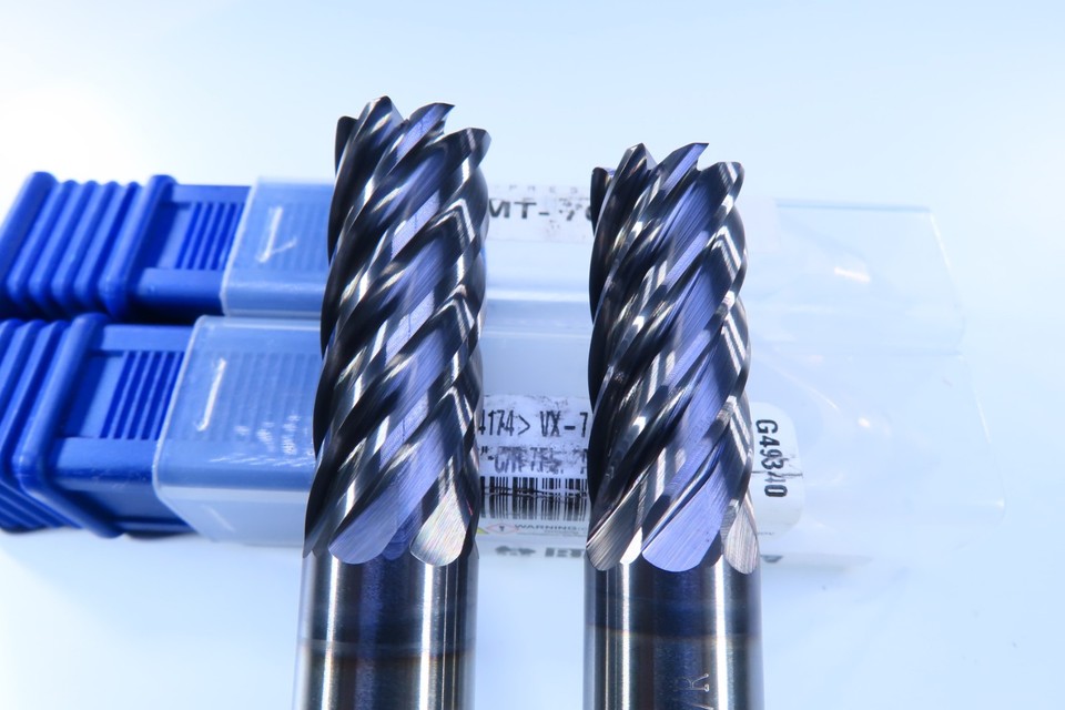 LOT ( 2 ) FULL SIZE 5/8" GARR VX-7 SERIES 7 FL ALCRONOS SOLID CARBIDE ...