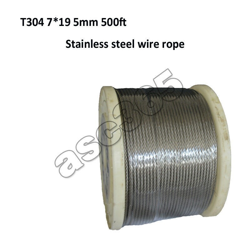 Techtongda 3/16" Stainless Cable Railing Type 304 Steel 7x19 Wire Rope ...
