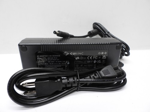 CUI SDI120-16-U 16V-7.5A Ac Adapter Power Supply SDI-120-16-UT-P241-C1 ...