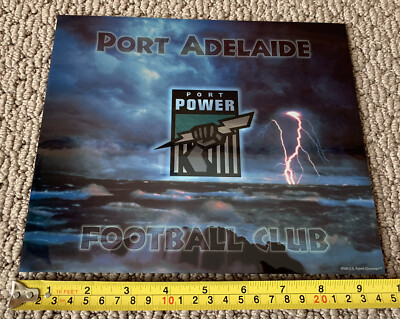 AFL PORT ADELAIDE POWER LOGO GLOSSY POSTER *THICK CARDBOARD * | eBay