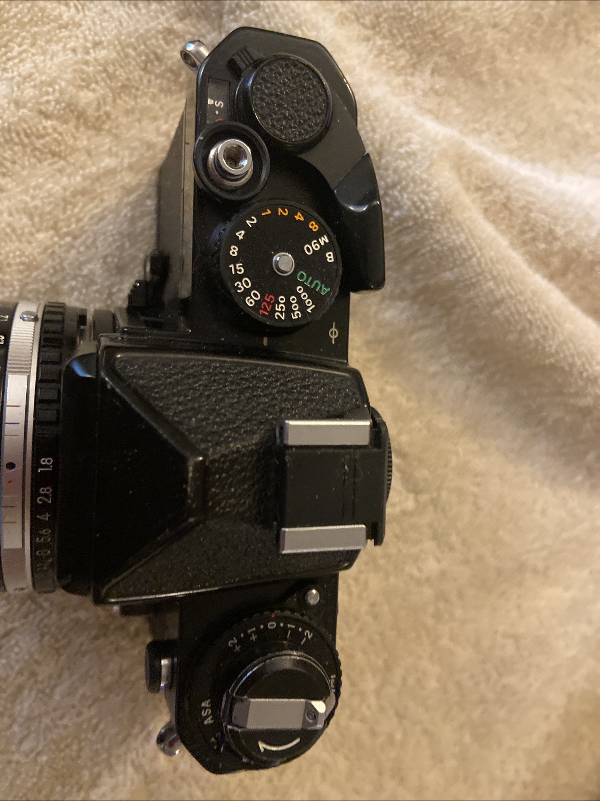 Nikon FE Black Body 35mm Camera with 50mm f1.8 E Lens near mint ...