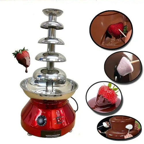 5-Layer Electric Making Chocolate Waterfall Fountain Machine 230W 3L ...