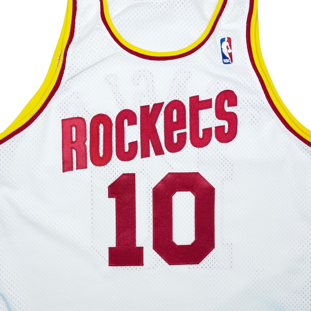 Vtg 1992-93 rare houston rockets #10 teagle game worn champion jersey ...