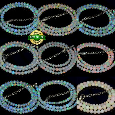 Opal Balls - Ethiopian Opal Balls Necklace - Opal Gemstone - Welo Opal ...