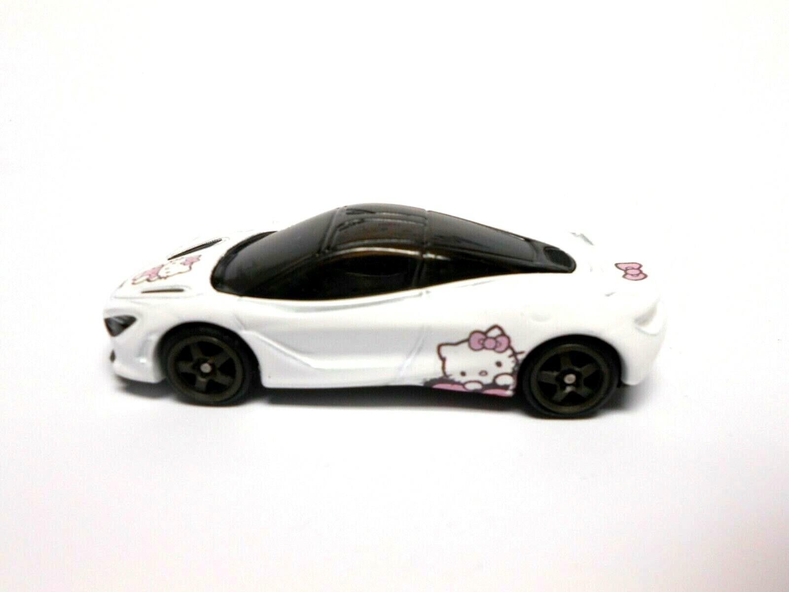 Custom Hot Wheels White McLaren 720s Hello Kitty Car w/Real Riders 5 ...