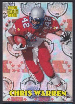 1996 STADIUM CLUB PRO BOWL CHRIS WARREN SEATTLE SEAHAWKS #PB8 INSERT | eBay
