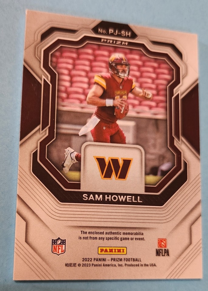 Card 2022 Panini Prizm Sam Howell Patch | eBay