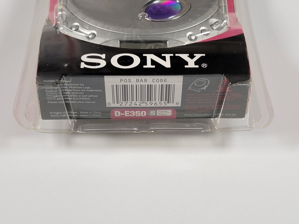 Sony Walkman Silver ESP MAX Portable CD Player D-E350 NEW | eBay