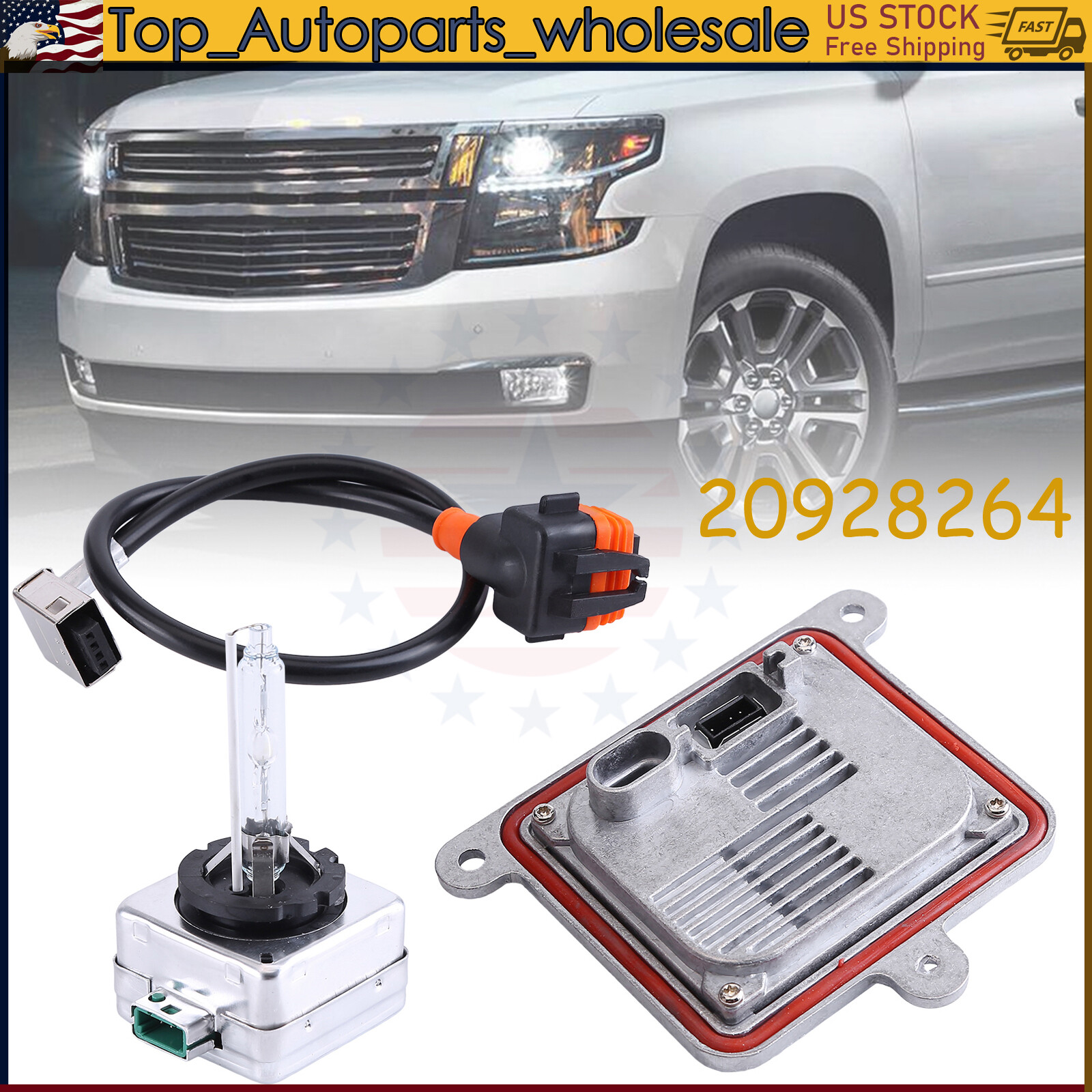 for 2014-2020 Chevrolet Tahoe HID Xenon D3S Headlight Ballast Module ...