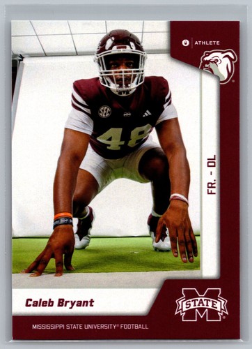 Caleb Bryant 2023 ONIT Mississippi State Bulldogs Football Card Rookie MSU | eBay