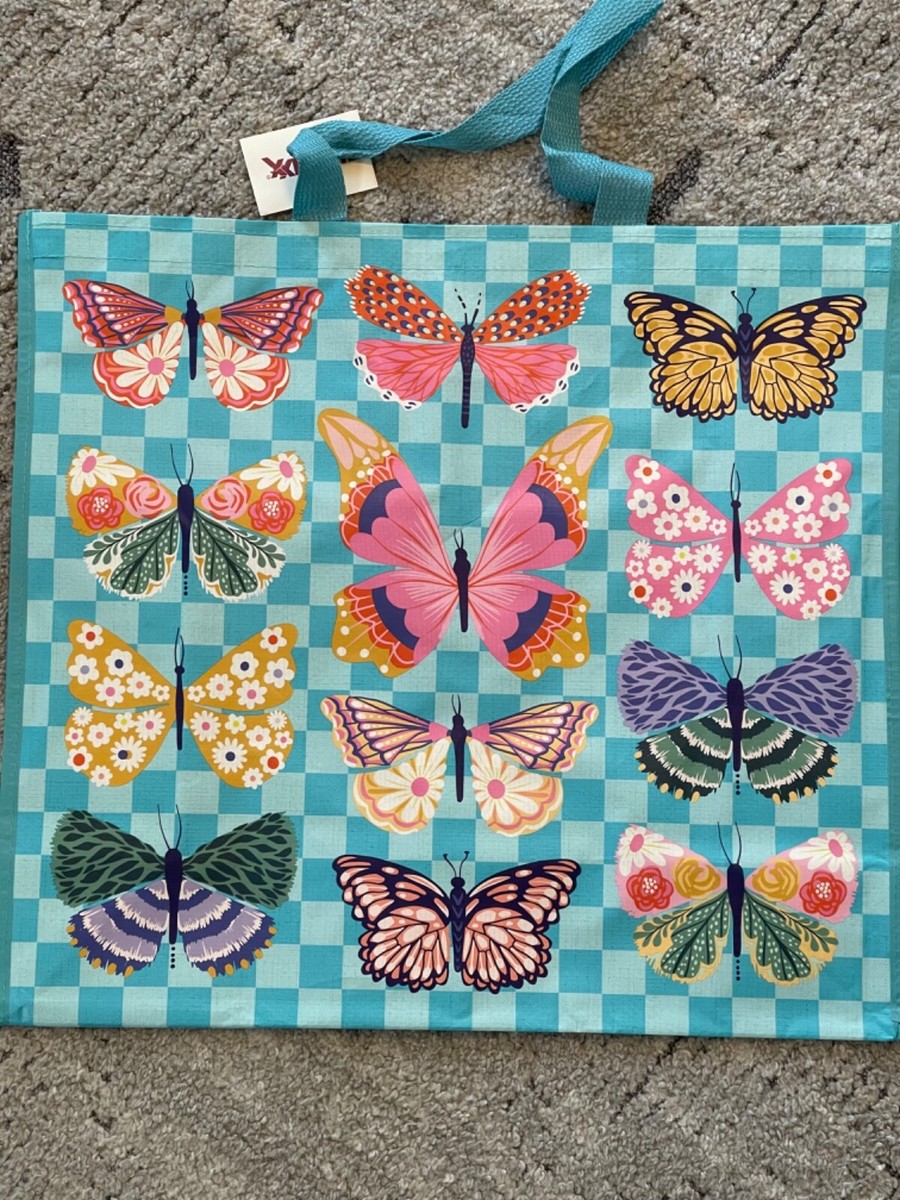 Butterfly Disposable Totes Shopping Bag Eco Tote Handbag Fold Away Bag