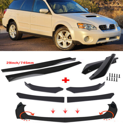 Front Rear Bumper Lip Splitter Spoiler Side Skirt For Subaru Outback ...