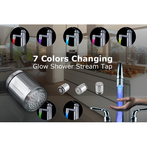 7 Colors Changing Glow Shower Stream Tap | eBay