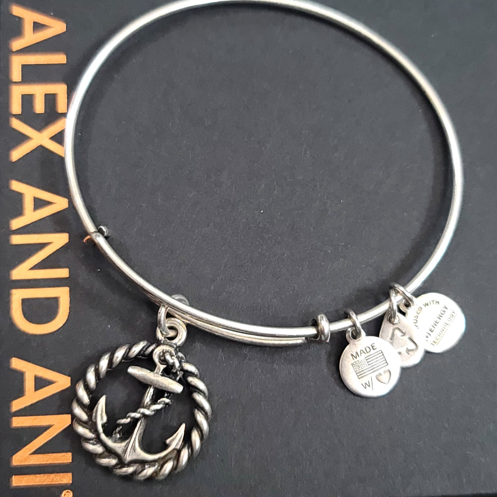 Alex and Ani Anchor Charm Bracelet - Gem