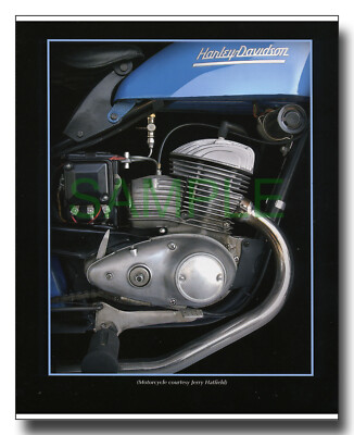 Harley Davidson 165 ST engine framed picture two stroke single DKW ...