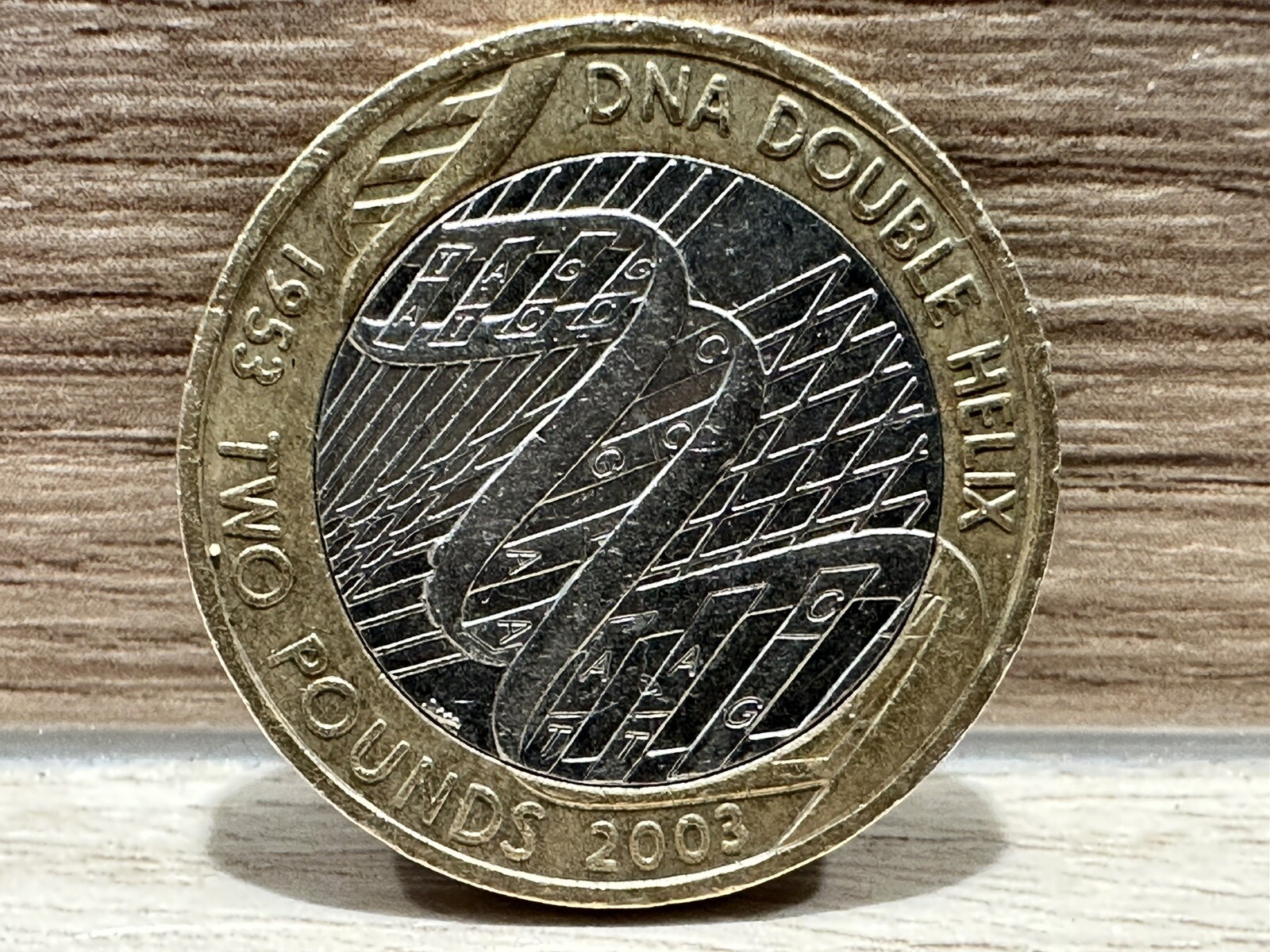 RARE misprinted 2003 Discovery of DNA Double Helix £2 COIN rare ...