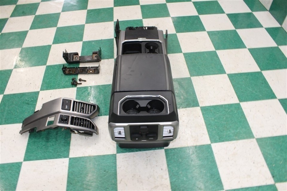 19' F250 Platinum Black Leather *WEAR* Floor Center Console Armrest ...