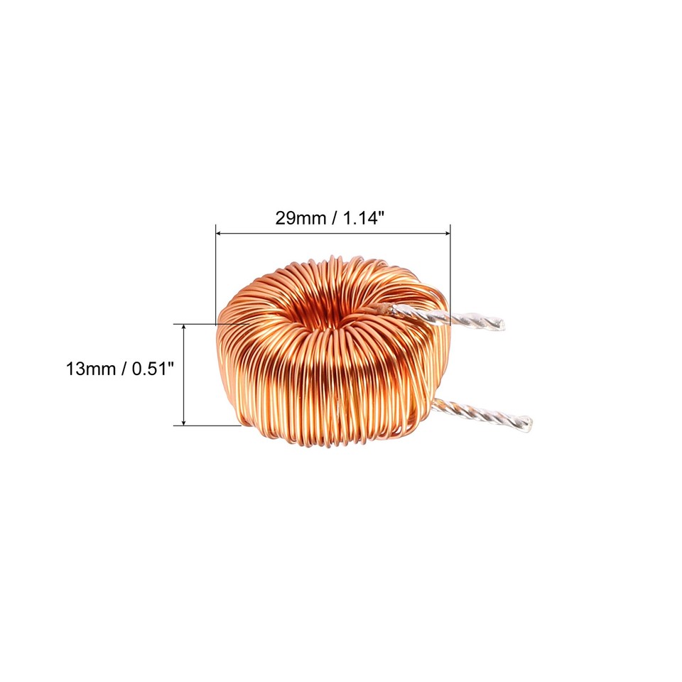 Vertical Toroid Magnetic Inductor Wire Wind 100uH 20A Inductance Coils ...