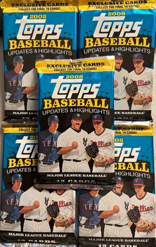 2008 TOPPS BASEBALL UPDATES+HIGHLTS 5 SEALD 12 CRDPAX KERSHW RAREISSUE ...