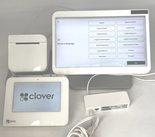 Clover Station Pro POS System w/ Display S503 Terminal C503 Printer ...