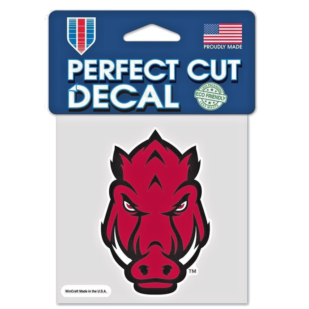 Arkansas Razorbacks 4 Inch NCAA Color Perfect-Cut Decal Sticker *Free ...