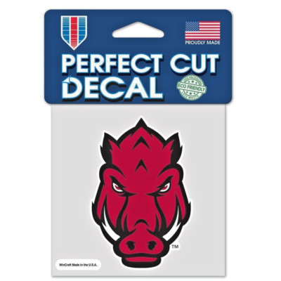 Arkansas Razorbacks 4 Inch NCAA Color Perfect-Cut Decal Sticker *Free ...