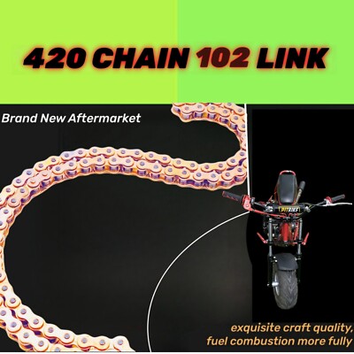 Parts Unlimited - Standard Motorcycle Drive Chain - 420 chain 102 Link ...