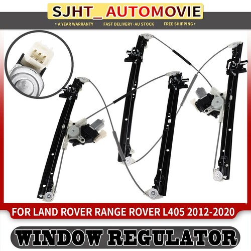 2x Rear Left & Right Window Regulators w/ Motor for Land Rover Range ...