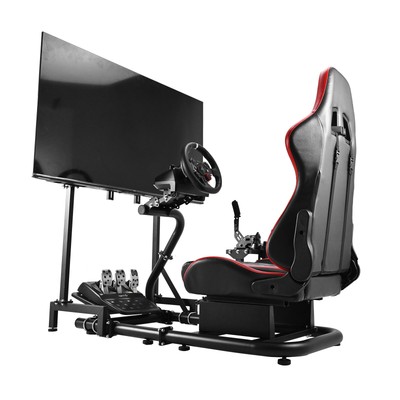 Dardoo G29 Racing Simulator Cockpit with TV Stand Fit Logitech G920 ...