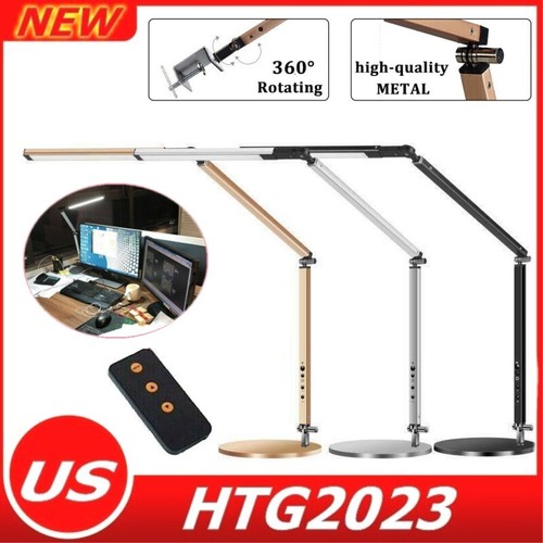 360° Rotating Led Table Lamp Folding Long Arm Desk Reading Lamp w ...